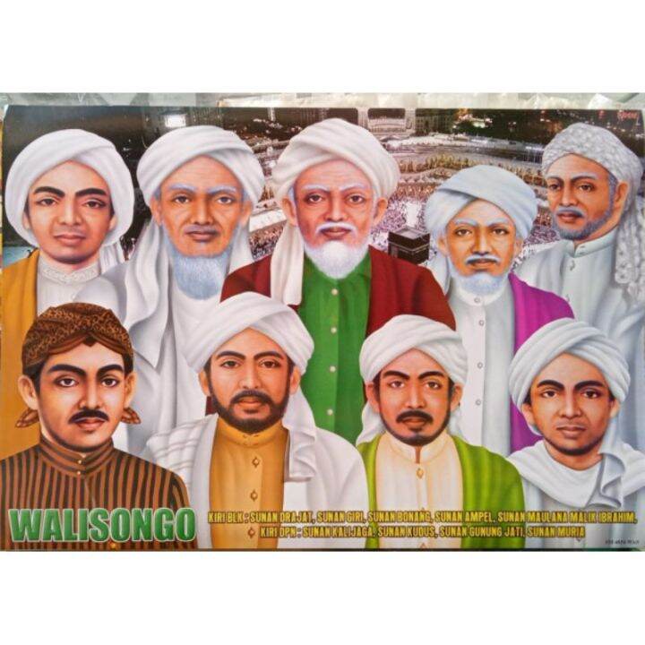 POSTER WALISONGO/FOTO PARA WALI/POSTER ISLAM/POSTER KUALITAS TERBAIK ...