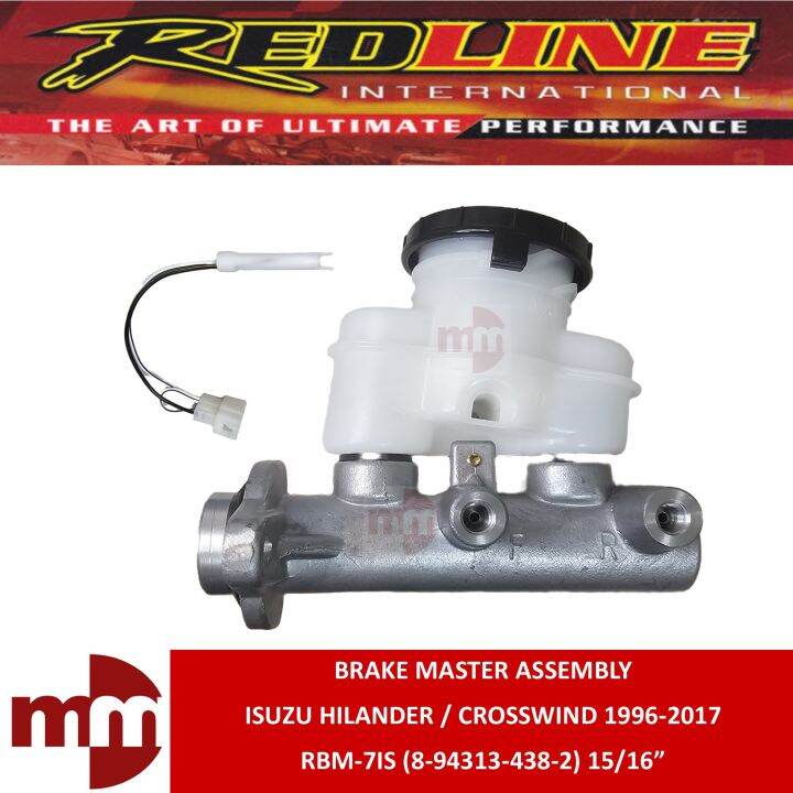REDLINE BRAKE MASTER ASSEMBLY for ISUZU HI LANDER CROSSWIND (15/16") 8 ...