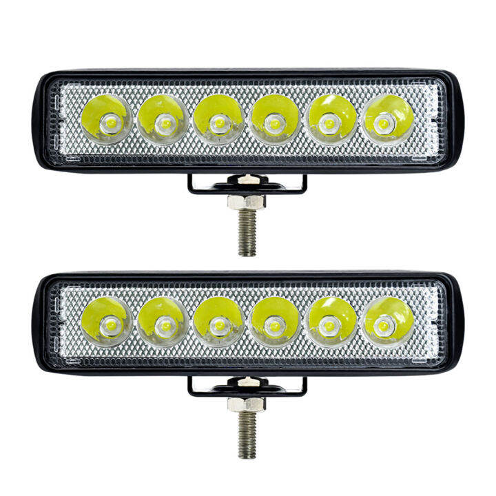 LED Light Bar, 6 Inch IP68 Waterproof LED Work Light 6000K 30W Driving ...