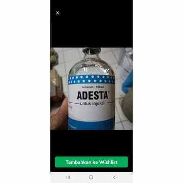 aquadest adesta 100ml cairan campuran obat vitamin vaksin aquadest ...