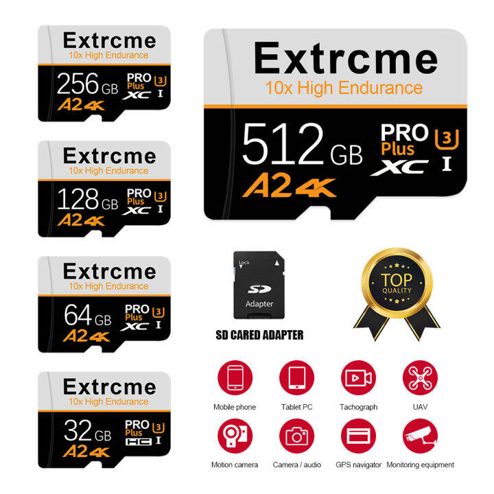 Memory Card A2 U3 512GB Micro TFSD Memory Card High Speed Micro TFSD ...