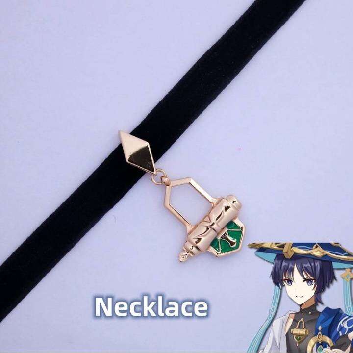 Jason Wanderer สร้อยคอโซ่ จี้การ์ตูนอนิเมะ Genshin Impact เครื่องประดับ ...