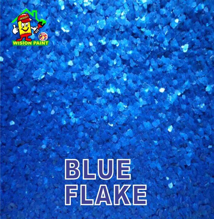 BLUE ( flake only ) Epoxy Colour Flake for Toilet, Kitchen Floor Tile ...