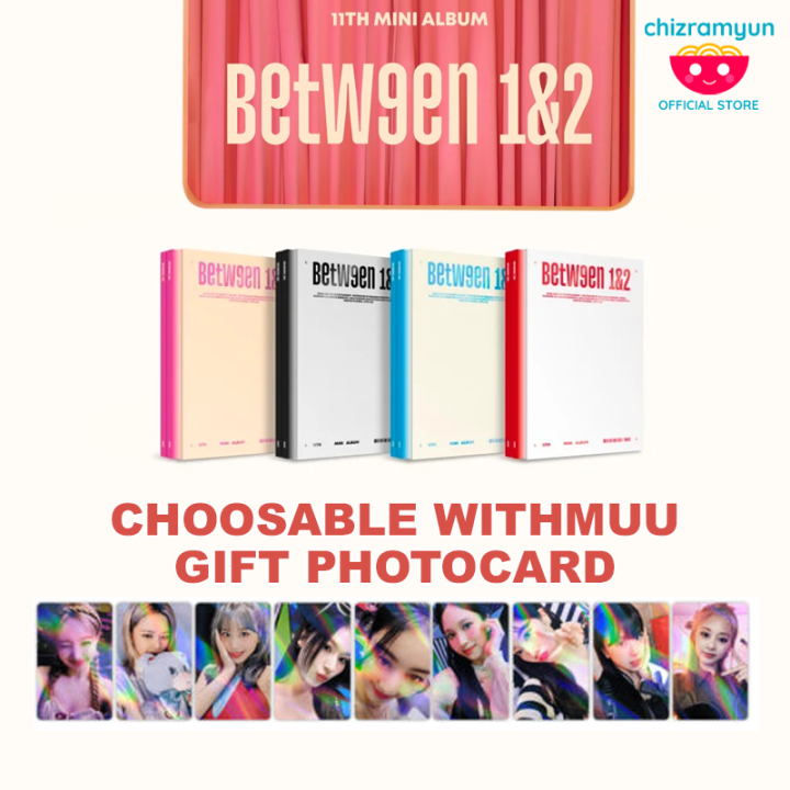 TWICE Album Between 1 2 First Press Withmuu Choosable Photocard POB ...