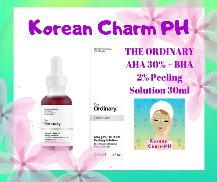 THE ORDINARY AHA 30% + BHA 2% Peeling Solution 30ml | Lazada PH