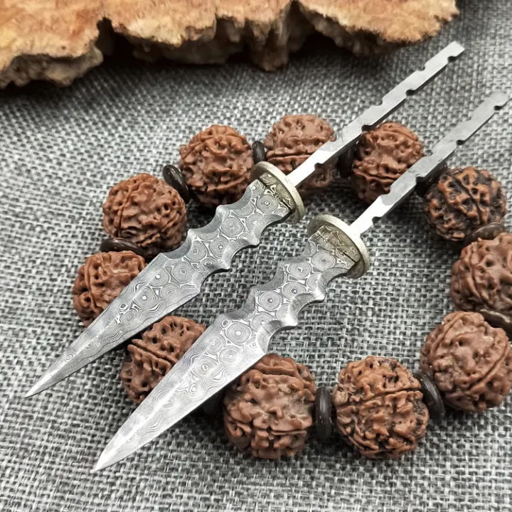 Damascus steel tea knife embryo Pu 'er tea black tea sword embryo small ...