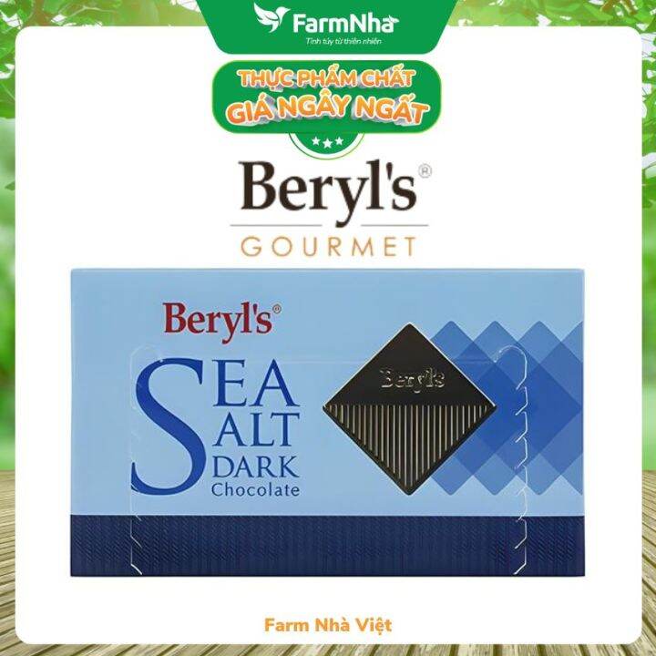 Socola Beryls 60g Dark Sea Salt - Hương vị độc đáo hấp dẫn từ biển cả ...