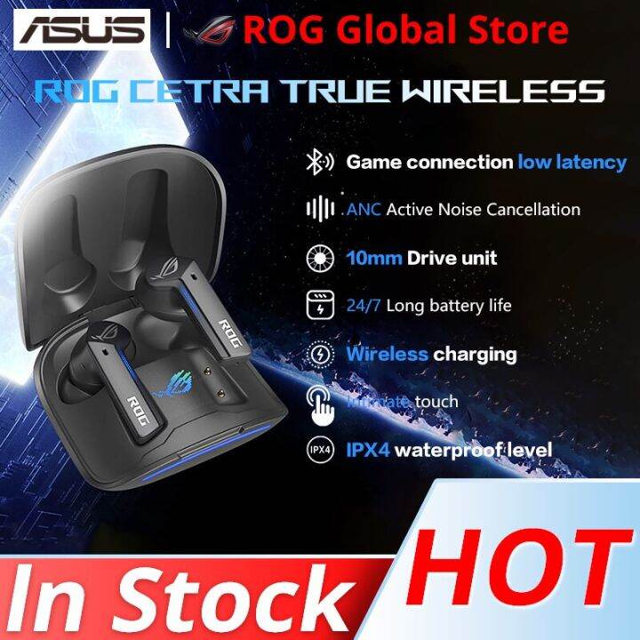 ROG TWS Earphones Bluetooth ASUS ROG Cetra True Wireless Gaming ...