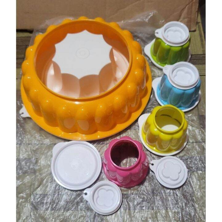 TUPPERWARE JELLO SET ISI 5PCS ALAT CETAK JELLY ALAT PENCETAK JELLY ...