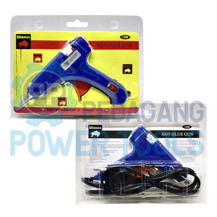 BISON ALAT LEM TEMBAK 10 WATT HOT MELT GLUE GUN KECIL LEM BAKAR LILIN ...
