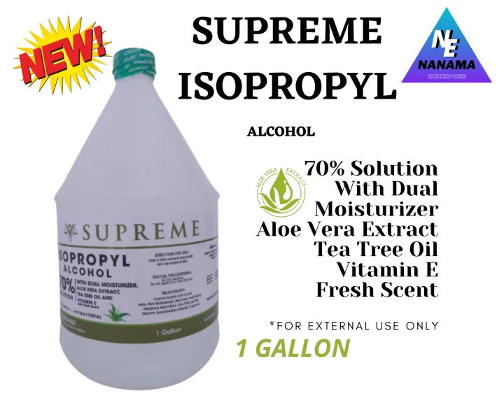 NE SUPREME ISOPROPYL ALCOHOL (1 GALLON) | FRESH SCENT, 70% SOLUTION ...