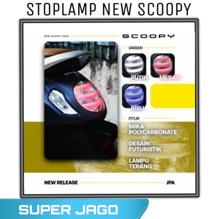Lampu Stop New Scoopy 2020 2021 2022 Led JPA / Stoplamp Scoopy 2020 ...