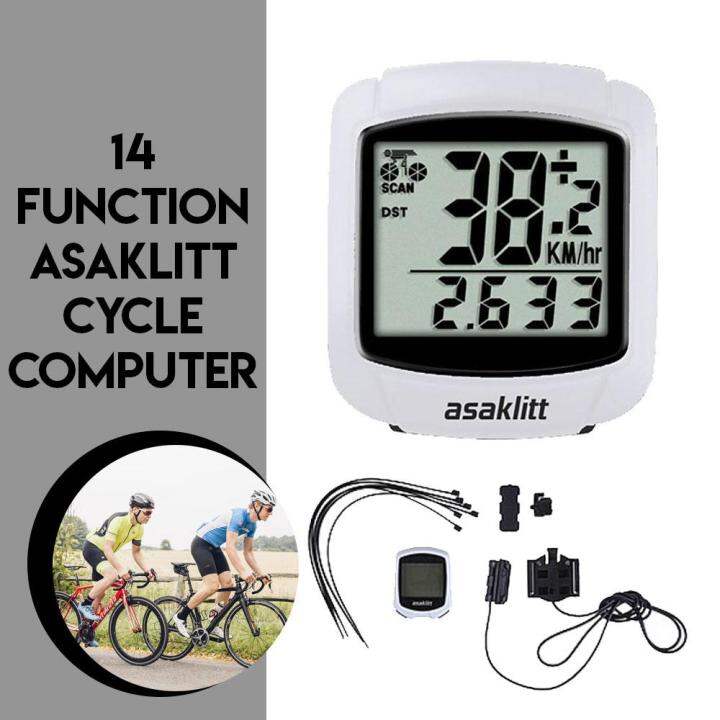 14 Function Asaklitt Cycle Computer - White | Lazada PH
