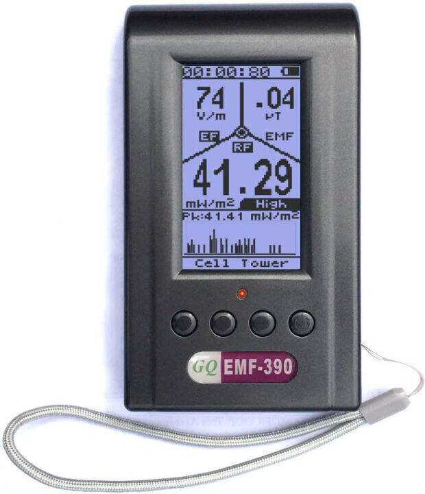 EMF Meter EMF Detector GQ EMF-390 Tri-Field Electromagnetic Radiation ...