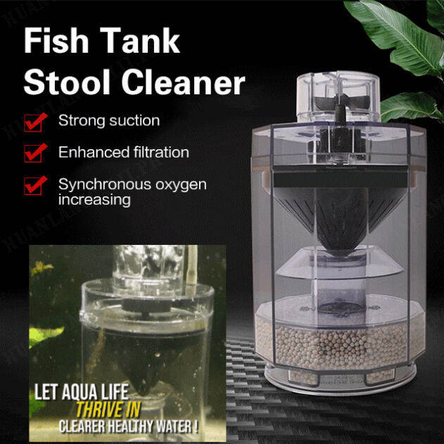huanlangcaiji Magic Fish Poop Sucker Miniature Automatic Aquarium Waste ...
