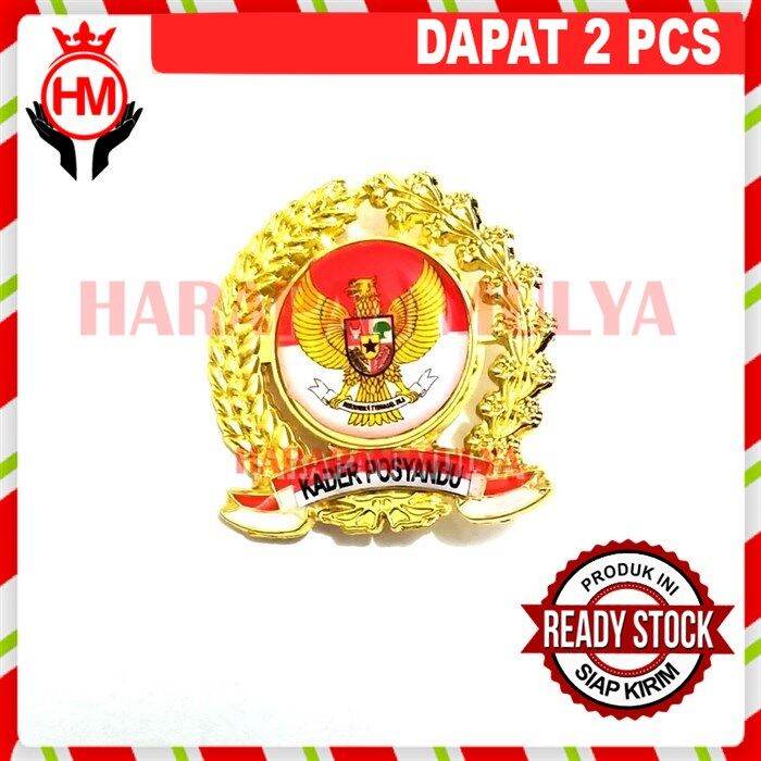 Pin Kader Posyandu Model Padi Dan Kapas Pin Garuda Kader Posyandu ...