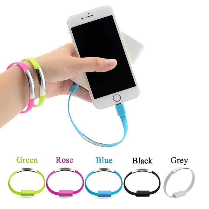 Bracelet USB Type C Cable Wristband USB C Data Charging Cable For XS X 8 7 USB Phone Charger ...
