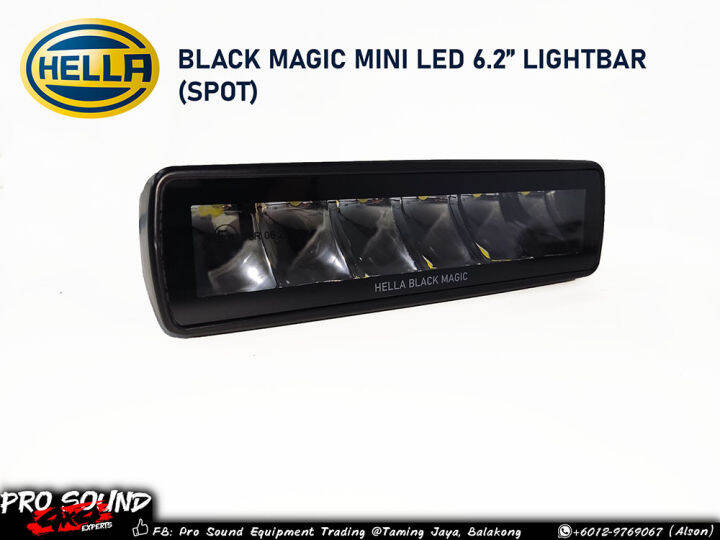 HELLA Black Magic Mini Lightbar 6.2'' (Spot) 4X4 Additional Light Bar ...