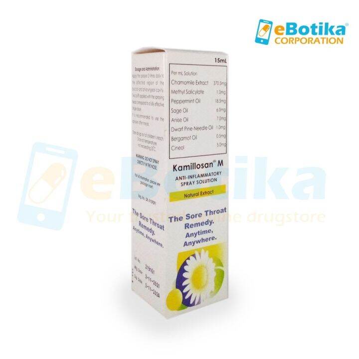 Kamillosan Throat Spray Solution 15mL | Lazada PH