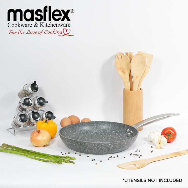 Masflex Aluminum Non-Stick Stone Frypan (Induction Ready - Suitable for ...