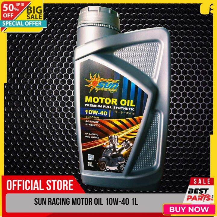SUN RACING FULLY SYNTHETIC 10W-40 Scooter Motor Oil (Made in Taiwan ...