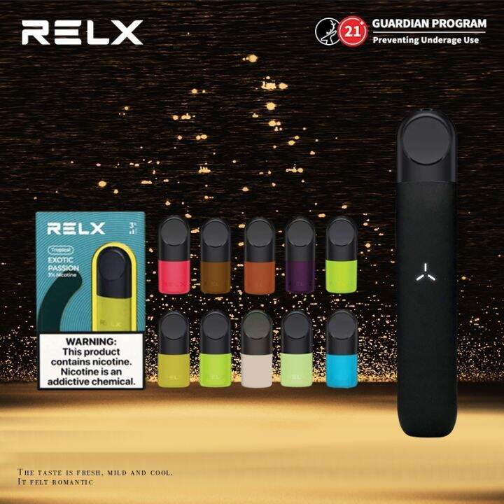 RELX Infinity device kit 5 colors available Free Pod【Black】 | Lazada PH