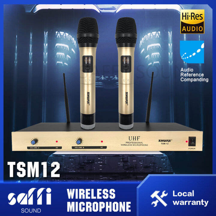 【SAFFI SOUND】 SHURE TSM12 Wireless Microphone Professional dual-channel ...