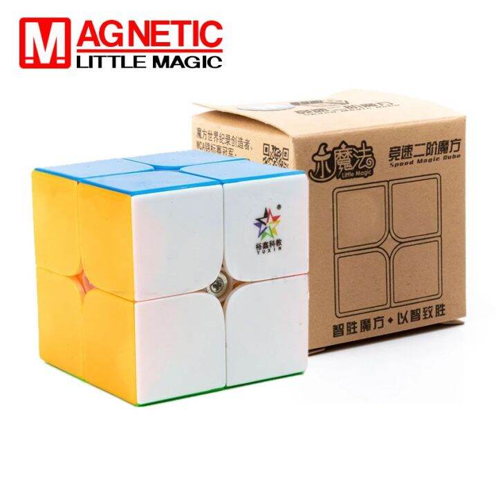 Yuxin Little Magic Mini 2x2 Magnetic Speed Rubik's Cube Stickerless ...