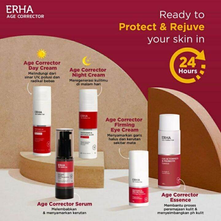 ERHA Age Corrector Facial Wash 90ml - AHA, BHA & Red Algae Extract l ...