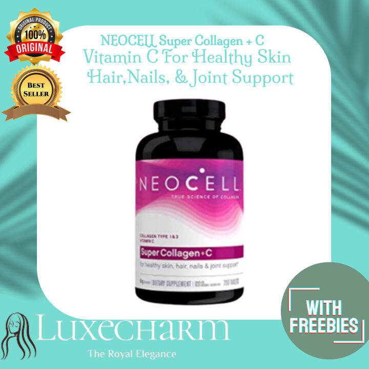 LUXECHARM ORIGINAL NeoCell Super Collagen Type 1 and 3 plus C Tablets ...
