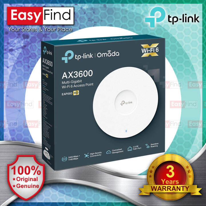 TP LINK EAP660 HD AX3600 Wireless Dual Band Multi-Gigabit Ceiling Mount ...