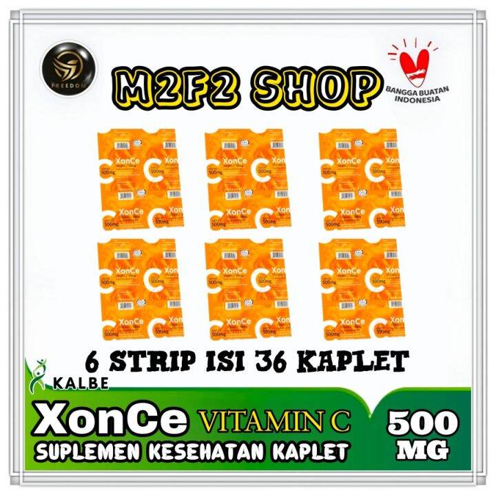 Xonce Vitamin C Suplement Kesehatan Kaplet - 500 mg (Kemasan 6 Strip) | Lazada Indonesia