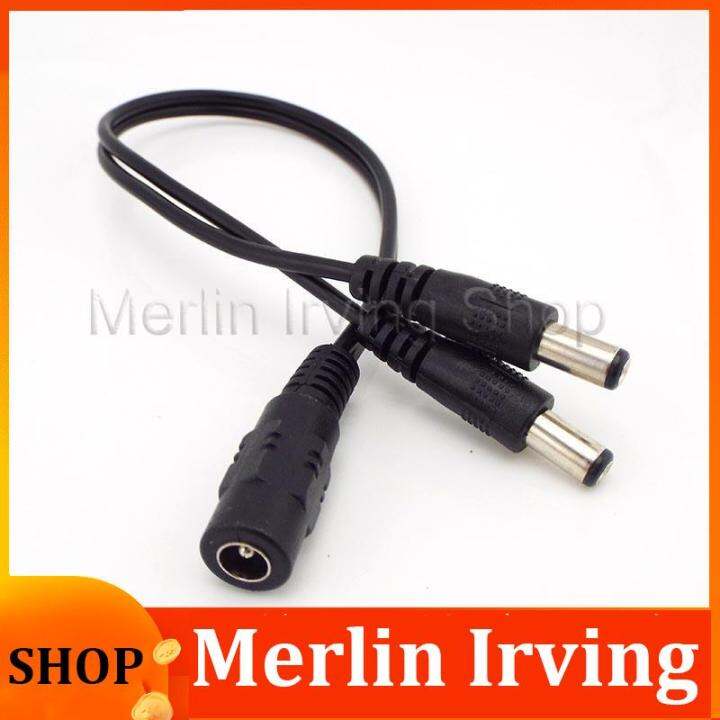 Merlin Irving Shop CCTV Security Camera 1DC Female To 2 Male plug Power ...
