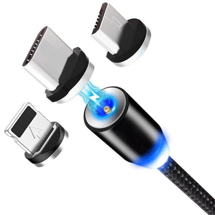 Magnetic Cable fast charging 3 in 1 cable for type C android micro I O ...