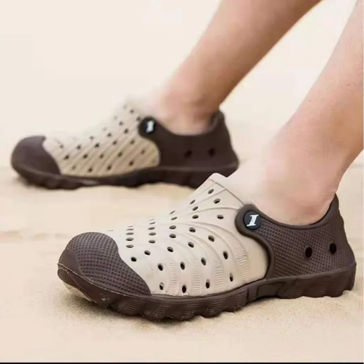 Crocs inspired duralite korean breathable splasher rubber shoes crocs ...
