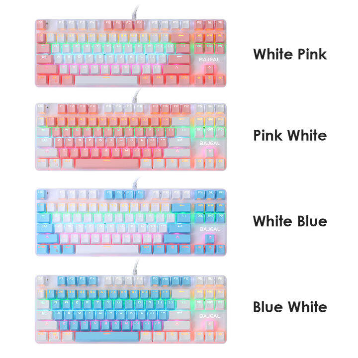 K100 Green Axis 26 Key Business Game Office Laptop Tablet PC 87 Key ...