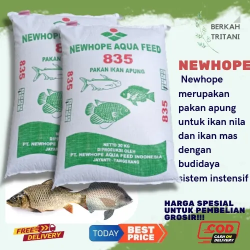 Pakan Ikan NEWHOPE AQUA FEED (1 kg) Pelet Ikan Air Tawar Nila | Lazada ...