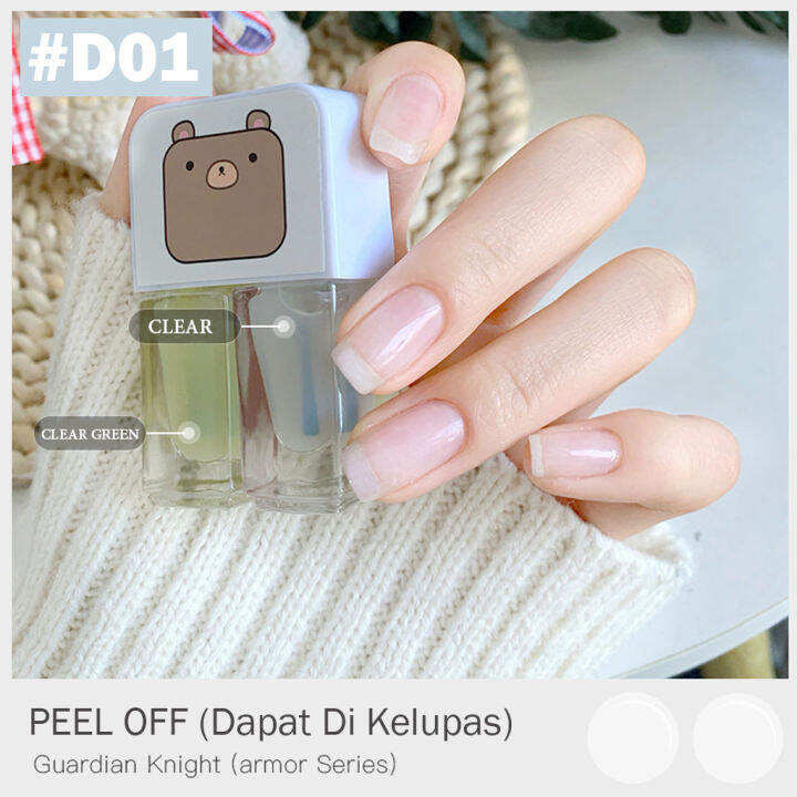 PREMIUM KUTEK 2IN1 KUTEK PEEL OFF HALAL / BISA DI KELUPAS / KUTEKS 2 ...