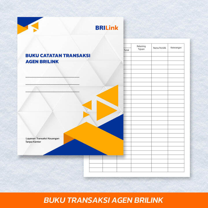 Buku Catatan Transaksi Agen Brilink / Buku Penjualan / Keuangan ...