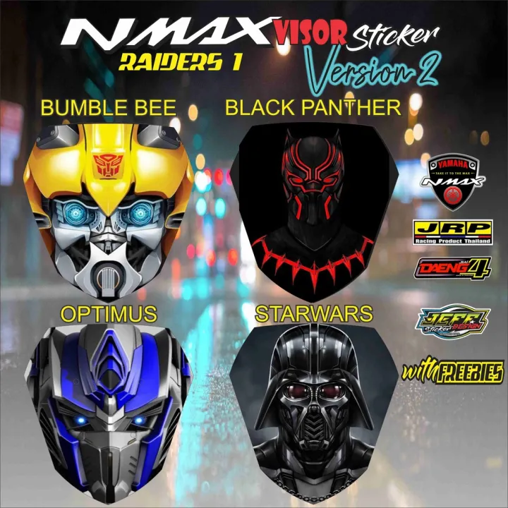 【Ready Stock】 NMAX VISOR STICKER V2 | Lazada PH