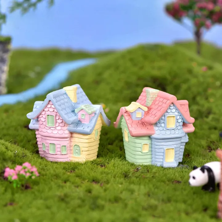 STMEN รูป แบบอย่าง บ้านบินบอลลูน งานฝีมือตกแต่ง มินิเฮาส์ กระถางต้นไม้อวบน้ำ ตุ๊กตาจิ๋ว รูปปั้น ...