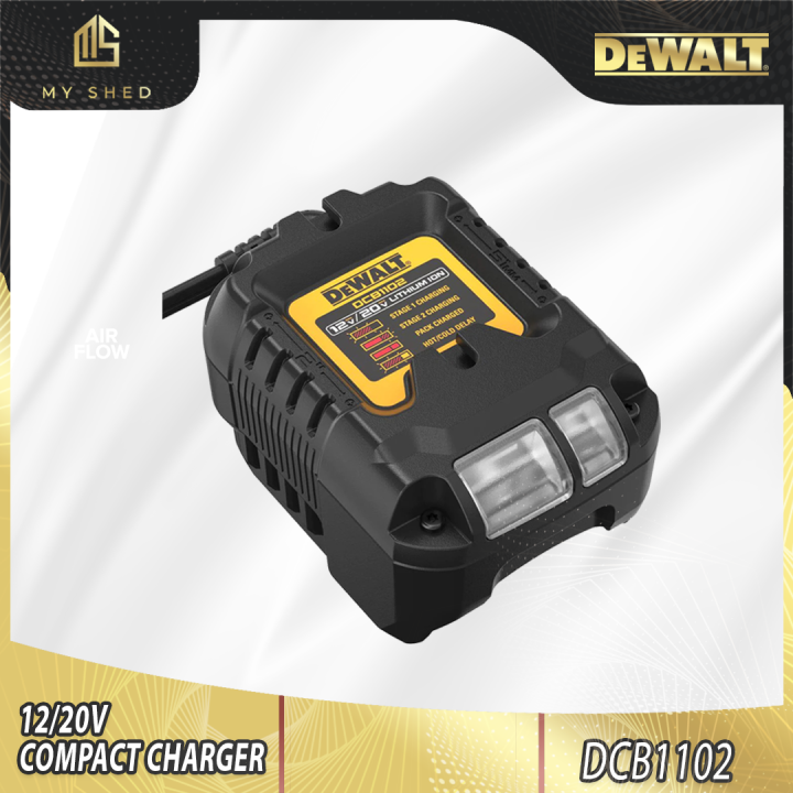 DEWALT DCB1102 12V/20V XR 2A compact charger | Lazada
