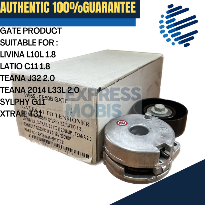 GATE PRODUCT FAN BELT TENSIONER 11955-EE50B LIVINA 1.8 LATIO 1.8 SYLPHY ...