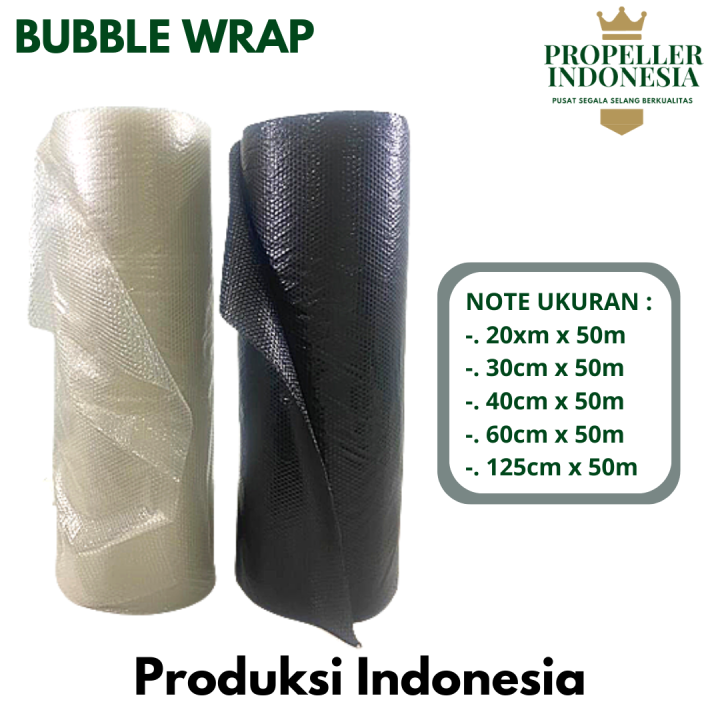 Bubble Wrap Roll Hitam Bening Tebal Buble Wrap Plastik Rol Packing ...