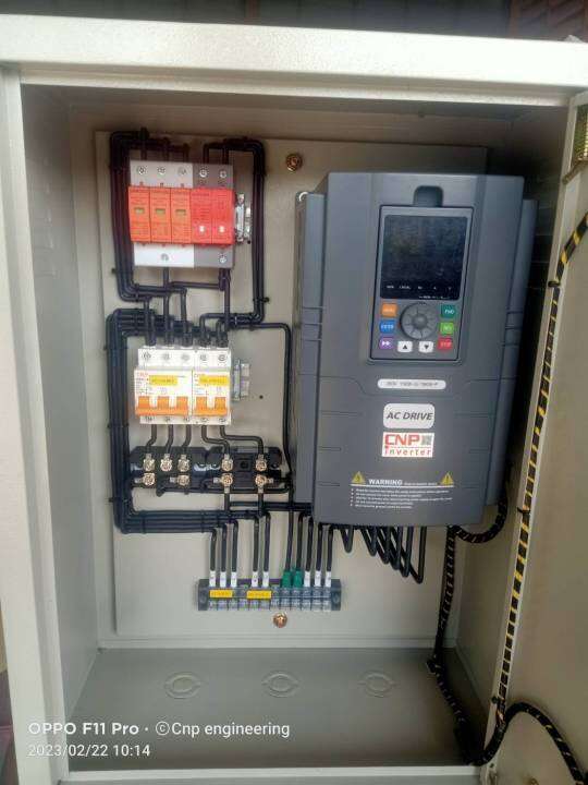 SOLAR PUMP INVERTER โซล่า ปั๊ม อินเวอร์เตอร์ 22KW 30HP ระบบผสมไฟ รับ Input Dc จากแผงโซล่าเซลล์ ...
