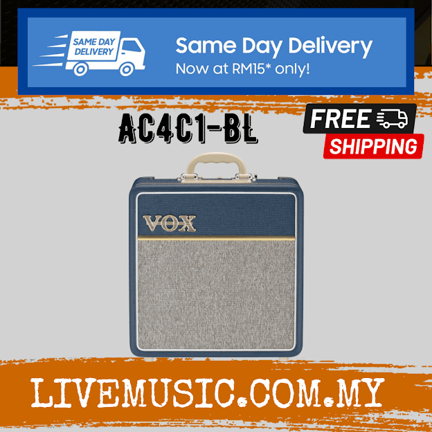 Vox AC4C1-BL 4 Watt 1x10 Limited Edition Blue Guitar Combo Amp ...