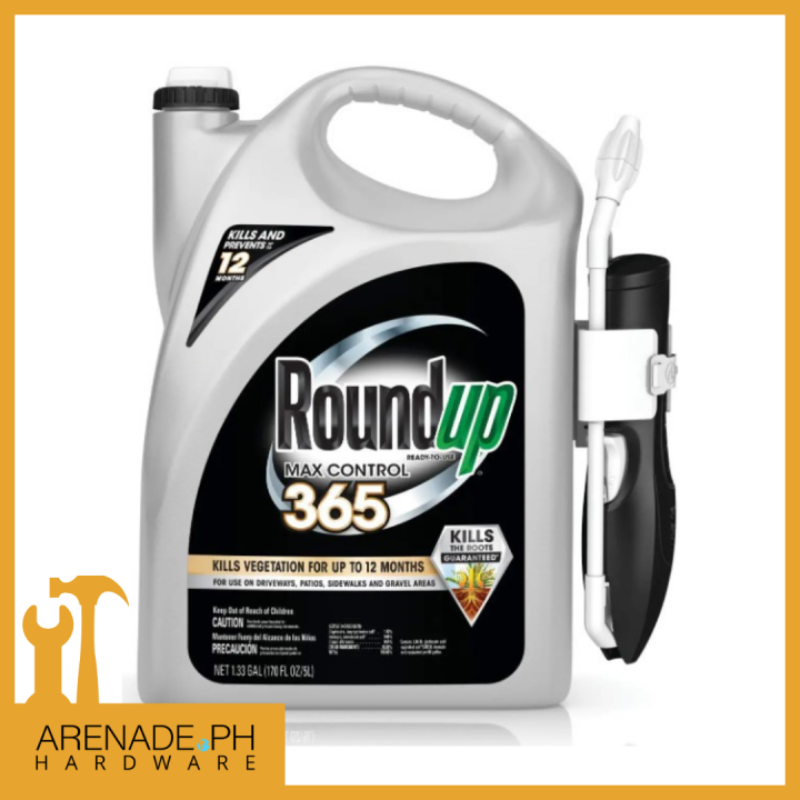 Roundup Ready-To-Use Max Control 365 with Comfort Wand Sprayer, 1.33 ...