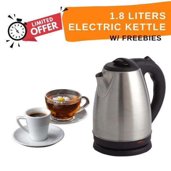 Wireless Electric Kettle 1.8L Stainless Steel | Lazada PH