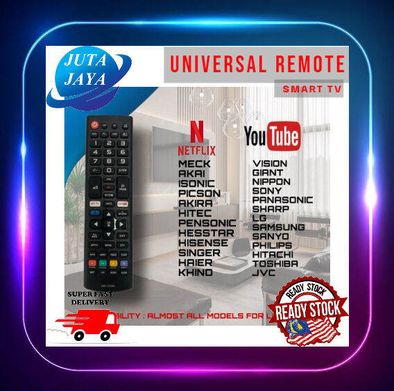 RM-L1376M L1376M ASIA & MALAYSIA UNIVERSAL BRAND SMART TV LCD LED ...