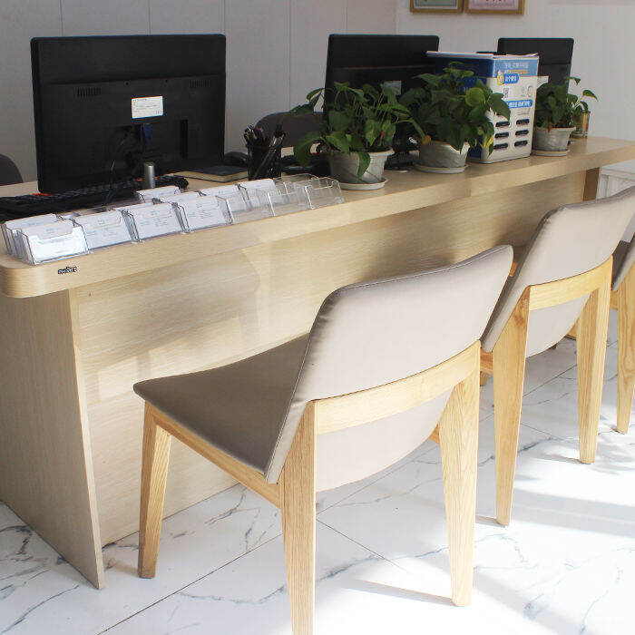 Nordic style front desk, bar reception desk, cashier, real estate agent ...